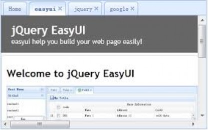 Conoce mas acerca de EasyUI – Programa en Línea
