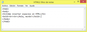 ¿Cómo insertar espacios en HTML? – Programa en Línea