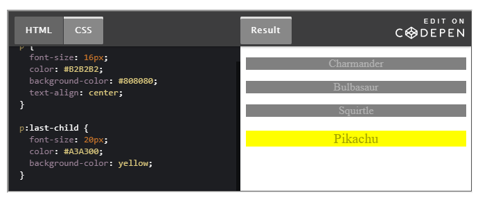 Pseudoclases CSS: primer hijo, último hijo y n-hijo – Programa en Línea