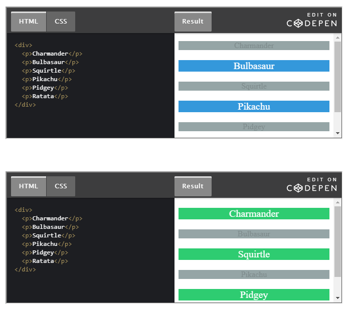 Pseudoclases CSS: primer hijo, último hijo y n-hijo – Programa en Línea