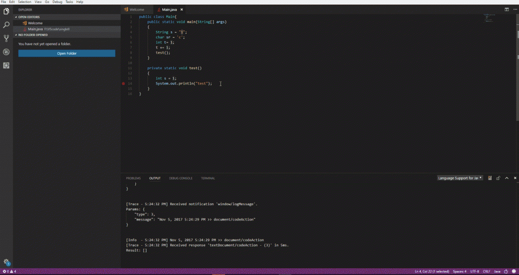 Depuración de Java en Código VS – Programa en Línea