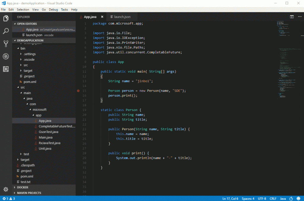 Depuración de Java en Código VS – Programa en Línea