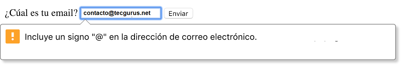 Input email en HTML5 – Programa en Línea