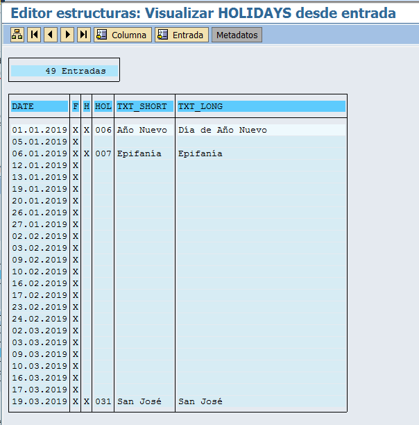 Creando calendarios SAP (tercera parte) – Programa en Línea