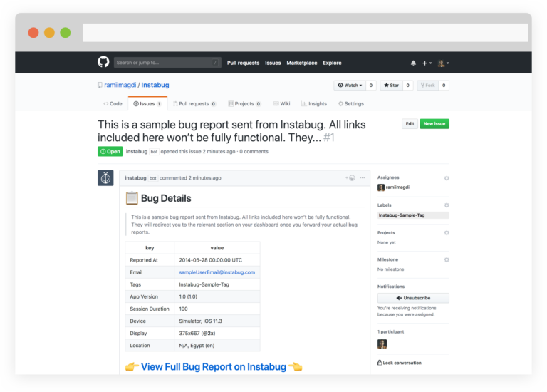 Instabug + GitHub – Programa en Línea