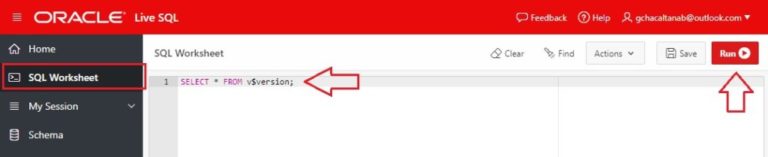 Consultas SQL utilizando OracleLive SQL – Programa en Línea
