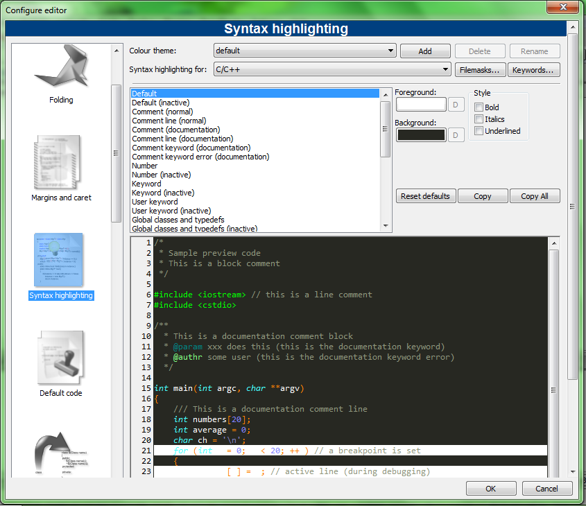 ¿Como Cambiar El Color A Editor De Codigo De Codeblocks? – Programa en ...