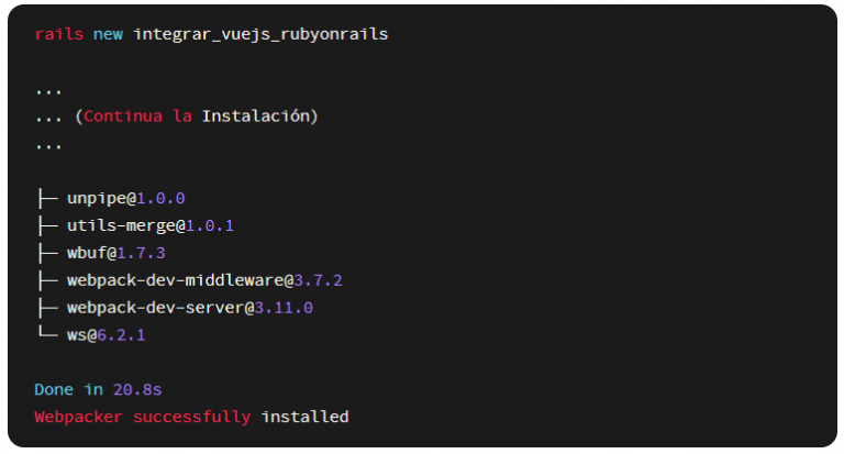 Como Integrar Vue JS y Ruby on Rails – Programa en Línea